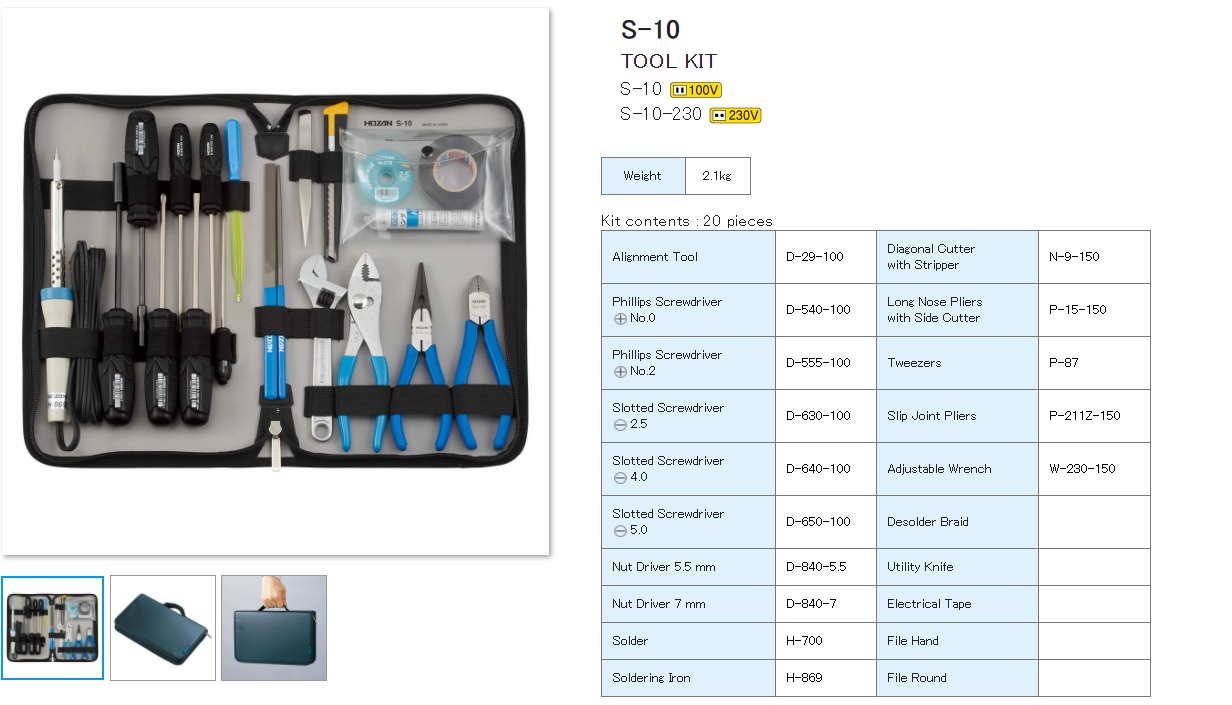 Ichiban Precision Sdn Bhd - Hozan - HOZAN TOOL KIT